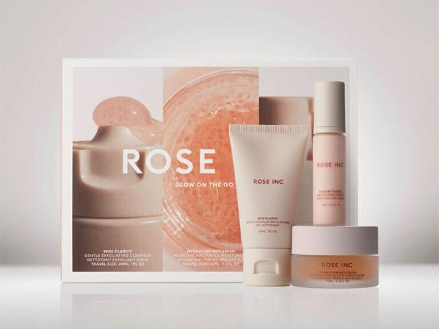 Rose Inc Glow on the Go Set
